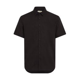 Leinenhemd Blend "Leinenhemd BHVIC", Herren, Gr. XL, N-Gr, schwarz, Obermaterial: 55% Leinen LI. 45% Viskose CV., Hemden
