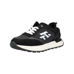 Sneaker Tom Tailor "Tom Tailor Sneaker Lederimitat/Textil", Damen, Gr. 39, schwarz, wei&szlig;, Lederimitat, Textil, Schuhe Sneaker