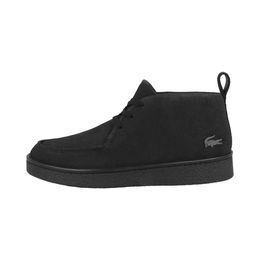Sneaker Lacoste "Lacoste Baseshot Chukka 2251 Sneaker mid Herren Schuhe", Herren, Gr. 46,5, schwarz, Veloursleder, Schuhe Sneaker, Zuglasche an der Ferse