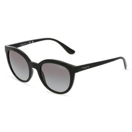 Vogue eyewear VO5427S | Damen-Sonnenbrille | Fassung: Vollrand, Oval, Acetat, Schwarz | Glasfarbe: Grau Verlaufend