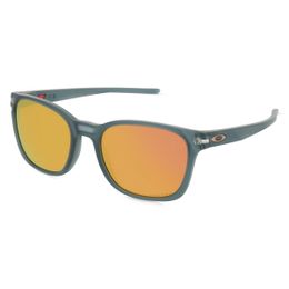 Oakley OO9018 OJECTOR | Herren-Sonnenbrille | Fassung: Vollrand, Quadratisch, Kunststoff, Schwarz Matt | Glasfarbe: Rose
