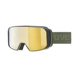 Uvex SAGA TO OTG SKI | Skibrillen Unisex | Fassung: Kunststoff Schwarz Olive | Glasfarbe: Braun