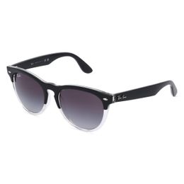Ray-Ban RB4471 | Unisex-Sonnenbrille | Fassung: Vollrand, Panto, Kunststoff, Schwarz Transparent | Glasfarbe: Grau
