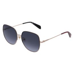 Kate Spade CHARLI/F/S | Damen-Sonnenbrille | Fassung: Vollrand, Geometrisch, Metall, Gold Mehrfarbig | Glasfarbe: Grau Verlaufend