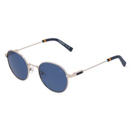 Timberland TB9268 | Herren-Sonnenbrille | Fassung: Vollrand, Rund, Metall, Gold | Glasfarbe: Blau