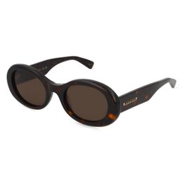 Gucci GG1587S | Unisex-Sonnenbrille | Fassung: Vollrand, Rund, Acetat, Havanna | Glasfarbe: Braun