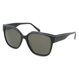 Esprit ET40124 | Damen-Sonnenbrille | Fassung: Vollrand, Quadratisch, Acetat, Schwarz | Glasfarbe: Grau