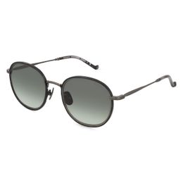 Hackett 933 | Herren-Sonnenbrille | Fassung: Vollrand, Rund, Titan, Grau | Glasfarbe: Grau Verlaufend