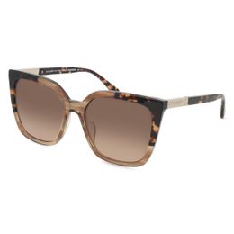 Kate Spade MARLOWE/G/S | Damen-Sonnenbrille | Fassung: Vollrand, Quadratisch, Acetat, Horn Beige | Glasfarbe: Braun
