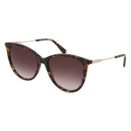 Longchamp LO746S | Unisex-Sonnenbrille | Fassung: Vollrand, Butterfly, Kunststoff, Braun Havanna | Glasfarbe: Braun