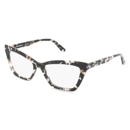 K by KARL LAGERFELD Karl Lagerfeld KL6063N Brille Damen | Fassung: Vollrand, Cat Eye, Schwarz Wei&szlig;