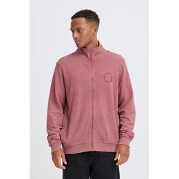Sweatjacke Blend "BHFactor", Herren, Gr. S, wild ginger, Sweatware, 100% Baumwolle, bedruckt, Basic, normal normal, ohne Ausschnitt, B&uuml;ndchen, Sweatjacken Sweatjacke, Bequeme Sweatjacke mit Stehkragen
