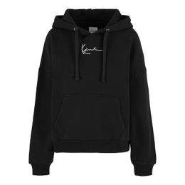 Kapuzenpullover Karl Kani "Karl Kani Damen Karl Kani Small Signature Essential Os Hoodie", Damen, Gr. XL, schwarz, 80% Baumwolle, 20% Polyester, oversize, ohne Ausschnitt, Pullover Kapuzenpullover