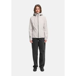 Outdoorjacke Marikoo "Yoshikoo", Damen, Gr. L, bone, Obermaterial: 100% Polyester; Futter: 100% Polyester; Wattierung: 100% Polyester; &Auml;rmelfutter: 100% Polyester, Jacken Outdoorjacke, Sportliche Funktionsjacke mit Kapuze und hochschlie&szlig;endem Kragen