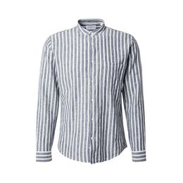 LINDBERGH Hemd Herren Gr&ouml;&szlig;e XL marine / wei&szlig;