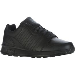 Sneaker K-Swiss "RIVAL TRAINER", Herren, Gr. 47, schwarz, Synthetik, Schuhe Sneaker