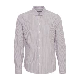 Langarmhemd Casual Friday "Langarmhemd CFAton", Herren, Gr. S, N-Gr, braun (major braun), Obermaterial: 100% Baumwolle CO., Hemden