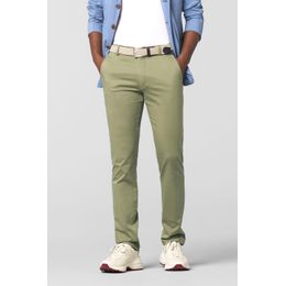 MEYER Herren Chinos "NEW YORK Art.1-8130"oliv, Gr. 27, unifarben, 90% Baumwolle, 7% Kapok, 3% Elasthan, Hosen, mit buntgewebtem Innenfutter