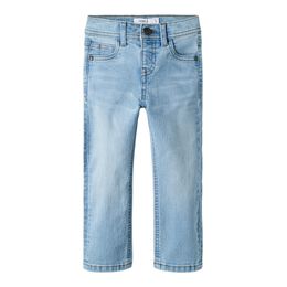 name it Jungen Slim-fit-Jeans "NMMSILAS SLIM JEANS 1061-DT TB"light blau denim, Gr. 122, unifarben, Denim/Jeans, Obermaterial: 78% Baumwolle, 21%