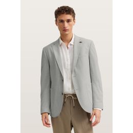Sakko Bugatti "Jersey-Artikel", Herren, Gr. 52, 220, hellgrau, 65% Polyester, 24% Viskose, 8% Polyamid, 3% Elasthan, unifarben, regular fit, Sakkos Sakko, mit Stretch Funktion
