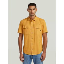 G-Star Raw G-STAR Damen Langarmshirt "Marine Slim Hemd"saffron gd, Gr. S, Obermaterial: 50% Baumwolle, 50% Baumwolle, Shirts
