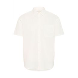 Leinenhemd Blend "Leinenhemd BHBay Linen", Herren, Gr. XXL, N-Gr, wei&szlig; (snow wei&szlig;), Obermaterial: 55% Leinen LI. 45% Baumwolle CO., Hemden