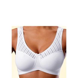 Soft-BH Nuance, Damen, Gr. 100, Cup B, wei&szlig;, Trikot, Obermaterial: 85% Baumwolle, 10% Polyamid, 5% Elasthan, Basic, BHs Soft-BH, ohne B&uuml;gel, Baumwollqualit&auml;t