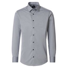 Businesshemd Venti "Venti Businesshemd uni", Herren, Gr. 38, Normalgr&ouml;&szlig;en, grau, 100% Baumwolle, unifarben, schmal, Hemden