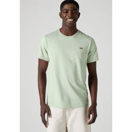Levi's T-Shirt LEVI'S "ORIGINAL HM TEE", Herren, Gr. S, cameo gr&uuml;n, Jersey, Obermaterial: 100% Baumwolle, normal h&uuml;ftbedeckend, Rundhals, Rippb&uuml;ndchen, Shirts T-Shirt, mit Logo Print
