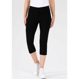 Caprihose Stehmann "Ina", Damen, Gr. 42, N-Gr, schwarz, Web, Obermaterial: 72% Viskose, 25% Polyamid, 3% Elasthan, 3/4-L&auml;nge, Hosen Caprihose, Sommerhose in Gr&ouml;&szlig;en 32 bis 52