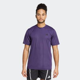 Herren T-Shirt "TRAIN ESSENTIALS TRAINING"aurora plum, schwarz, Gr. M, adidas Performance, Obermaterial: 100% Polyester, Shirts, AEROREADY