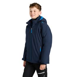Winterjacke CMP "KID JACKET SNAPS HOOD", Jungen, Gr. 152, b, blau, royal, Web, Obermaterial: 100% Polyester. Futter: 100% Polyester. Wattierung: 100% Polyester, Jacken Winterjacke, f&uuml;r Kinder