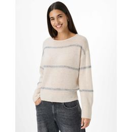Strickpullover Brax "Style LISA", Damen, Gr. 42, grau, Strick, 43% Polyamid, 29% Wolle, 26% Alpaka, 2% Polyester, Rundhals, Pullover Strickpullover