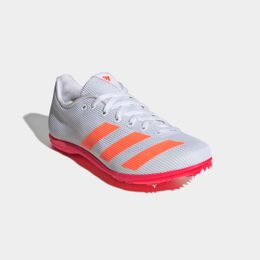 Laufschuh adidas Performance "ALLROUNDSTAR", Kinder, Gr. 35,5, cloud wei&szlig;, lucid orange, silber metallic, Synthetik, Textil, Schuhe Laufschuh, Leichtathletik-Schuh
