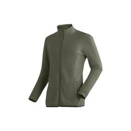 Fleecejacke Maier Sports "Sinaia M", Herren, Gr. 54, moosgr&uuml;n, 100% Polyester, hoch geschlossener Ausschnitt, Jacken Fleecejacke, Herren Midlayer, atmungsaktiv und schnelltrocknend, Slim Fit