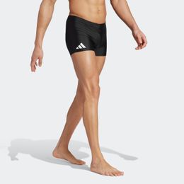 Badehose adidas Performance "SOLID BOXER-", Herren, Gr. 6M, N-Gr, schwarz-wei&szlig; (schwarz, wei&szlig;), Obermaterial: 78% Polyamid, 22% Elasthan, Badehosen Badehose