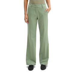 Marc O'Polo Stretch-Hose MARC O'POLO, Damen, Gr. 34, N-Gr, fresh sage, Web, Obermaterial: 58% Baumwolle, 32% Modal, 7% Polyester, 3% Elasthan, ausgestellt lang, Hosen, Model MARTHE flared fit, superstretch, mid waist