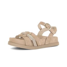 Riemchensandale Gabor "Riemchensandale", Damen, Gr. 36, beige, Schuhe Riemchensandale