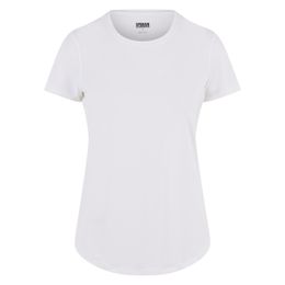 Urban Classics Damen T-Shirt "Urban Classics Ladies Sports Tee Ladies Sports Tee"wei&szlig;, Gr. S, unifarben, 88% Nylon, 12% Elasthan, Shirts