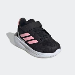 Sneaker adidas Sportswear "RUNFALCON 5 KIDS", Gr. 23, schwarz (cschwarz, pinspa, silvmt), Synthetik, Textil, Schuhe Sneaker, mit Klettverschluss