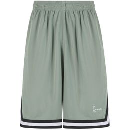 Shorts Karl Kani "Karl Kani Small Signature Essential Mesh Shorts", Herren, Gr. L, US-Gr&ouml;&szlig;en, olive, 100% Polyester, loose fit, Hosen Shorts