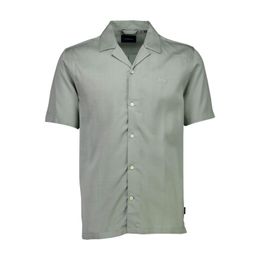 Flanellhemd LINDBERGH "Freizeithemd Relaxed Fit", Herren, Gr. M, Normalgr&ouml;&szlig;en, faded gr&uuml;n, Obermaterial: 53% Baumwolle, 47% Lyocell (TENCEL&trade;), Hemden