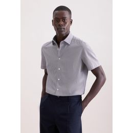 Businesshemd Seidensticker "Schwarze Rose", Herren, Gr. L (41), normale &Auml;rmell&auml;ngen, beige, 100% Baumwolle, bedruckt, tailored fit, Hemden, Shaped 1/2 Kentkragen Druck