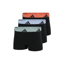 Boxershorts adidas originals "Boxershort 3er Pack", Herren, Gr. M, bunt (schwarz, blau, rot), Obermaterial: 95% Baumwolle CO. 5% Elasthan EL., Unterhosen