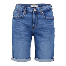 Shorts LINDBERGH "Jeans-Shorts Regular Fit", Herren, Gr. L, bright blau, Obermaterial: 89% Baumwolle, 9% Polyester, 2% Elasthan, regular fit, Hosen Shorts