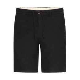Chinoshorts Kronstadt "Chinoshorts KSRafa", Herren, Gr. L, N-Gr, schwarz, Obermaterial: 55% Baumwolle CO. 32% Viskose CV. 13% Leinen LI., Hosen Chinoshorts