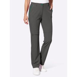 Stretch-Hose, Herren, Gr. 25, Kurzgr&ouml;&szlig;en, grau (anthrazit), 93% Polyester, 7% Elasthan, unifarben, Hosen