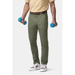Chinos MEYER "Bonn 1-8137", Herren, Gr. 30, Normalgr&ouml;&szlig;en, schilf, 73% Baumwolle, 23% Polyamid, 4% Elasthan, unifarben, regular fit lang, Hosen, aus Bio-Baumwolle