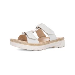 Pantolette Ara "Ara Pantoletten Leder", Damen, Gr. 40, wei&szlig;, Leder, Schuhe Pantolette
