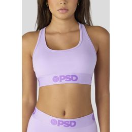Bustier PSD "BASIC PERFORMANCE BRA Damen", Damen, Gr. L, Einheitsgr&ouml;&szlig;e, lavender, 78% Polyester, 22% Elasthan, BHs Bustier